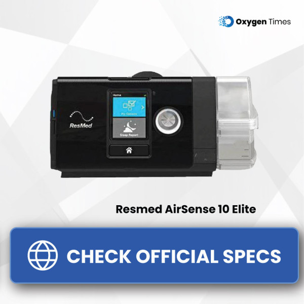 Resmed AirSense 10 Elite Manual CPAP Machine (2024)- Oxygen Times